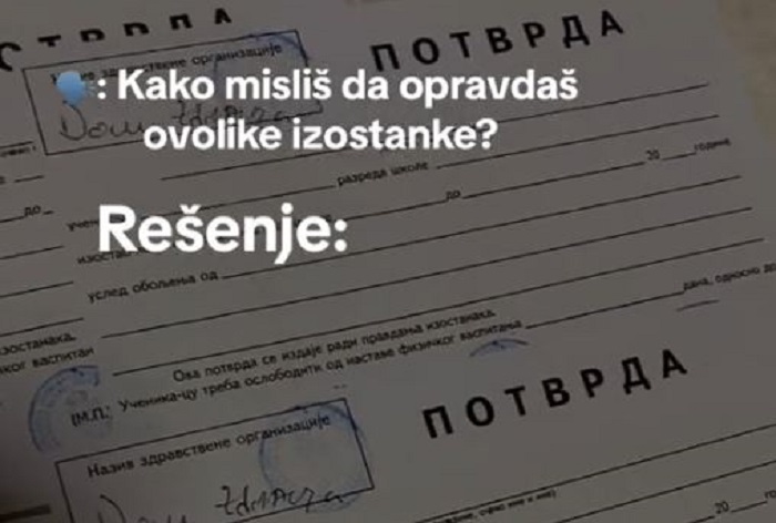 Novi Pazar: Na društvenim mrežama prodaju lažna opravdanja za 500 dinara